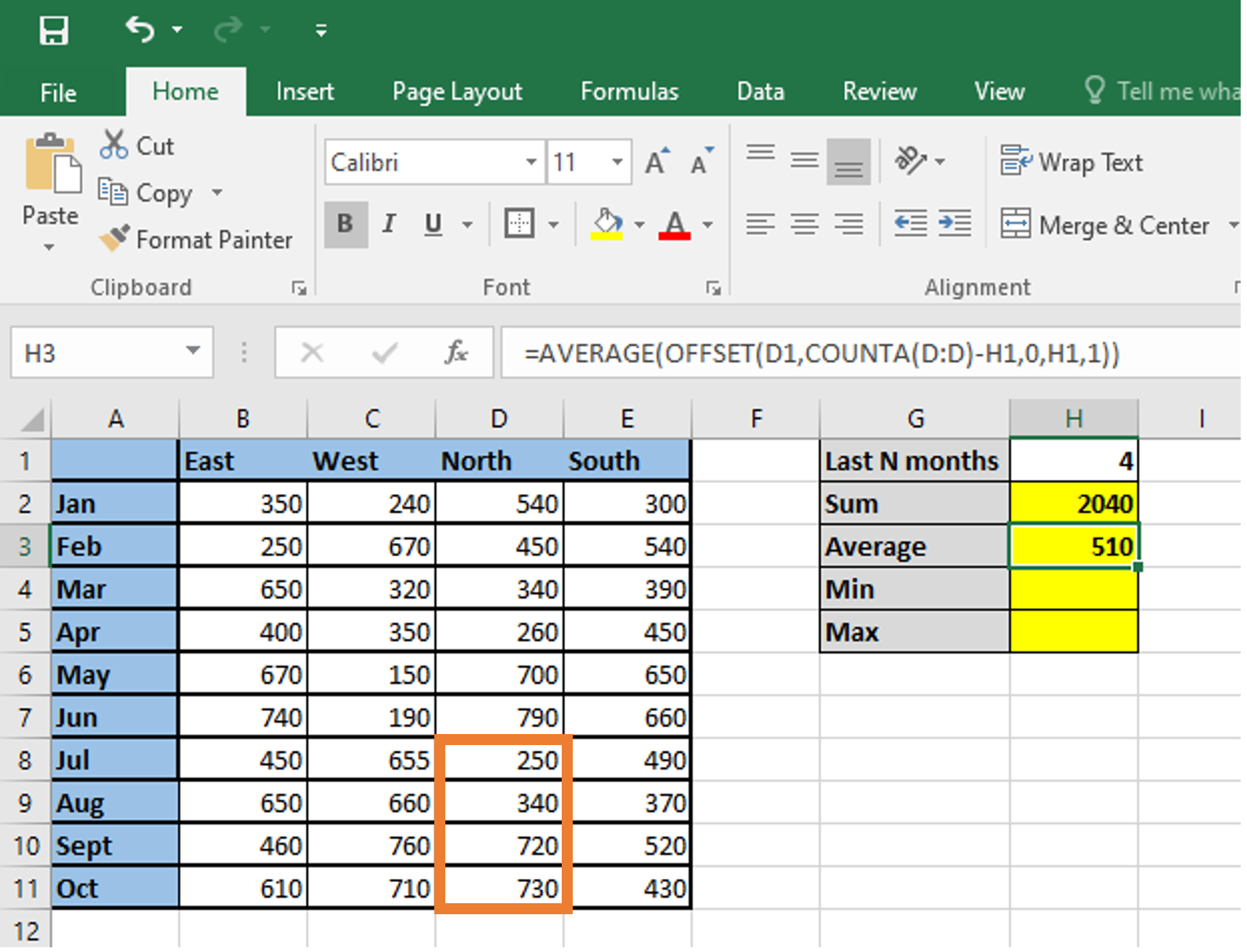 Excel Offset function - a perfect set off to the lookups - skillfine