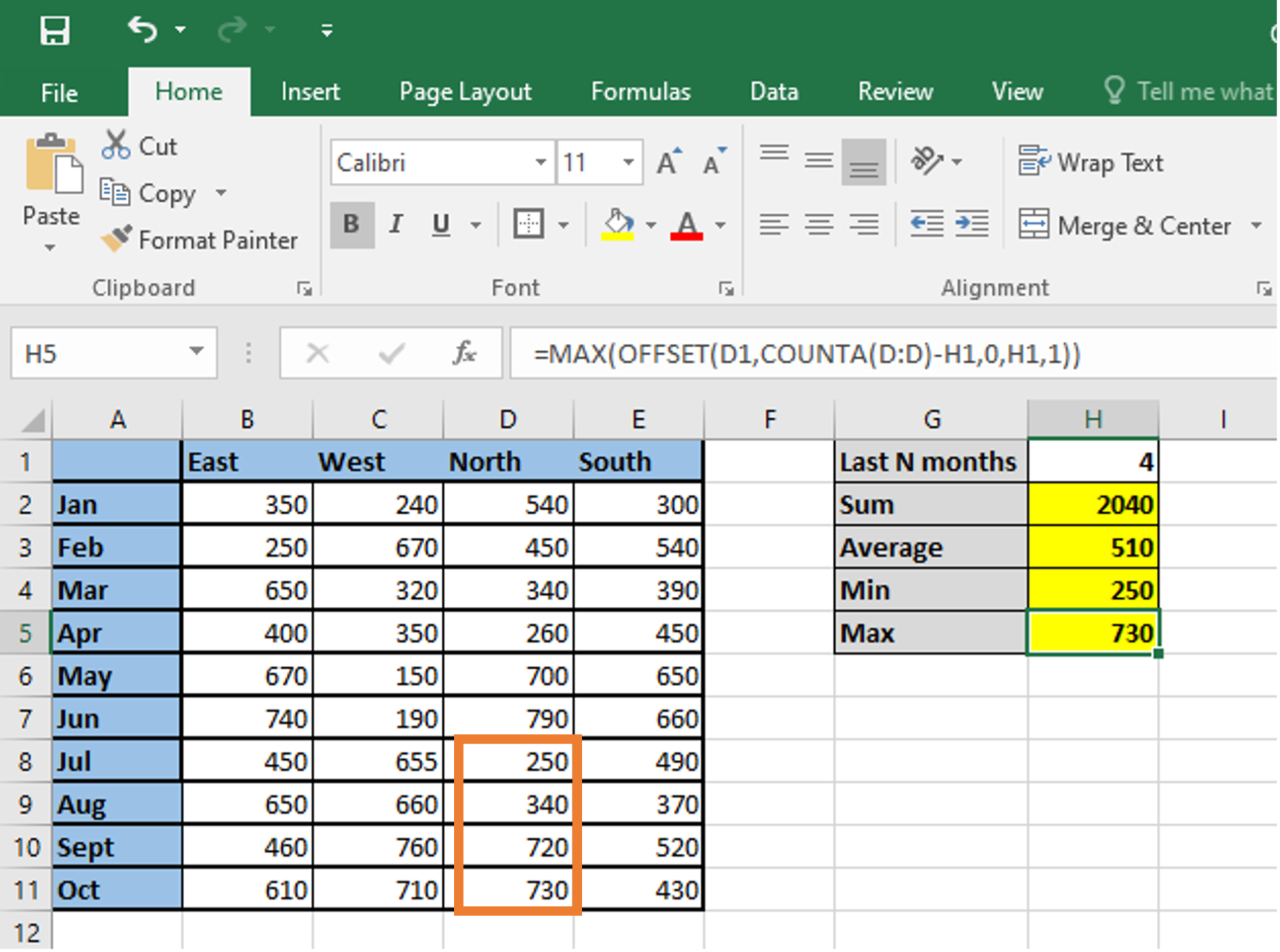 Excel Offset function - a perfect set off to the lookups - skillfine