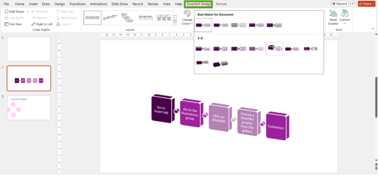 The SmartArt in PowerPoint - Secrets to Stunning Slides - skillfine
