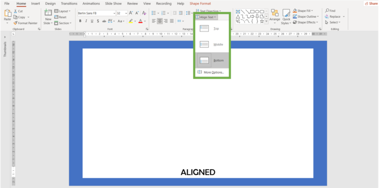 Alignment in PowerPoint - do the objects appear neatly in an order ...