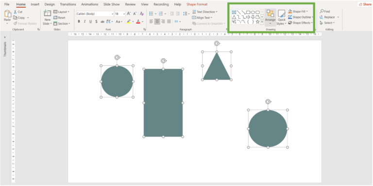 Alignment in PowerPoint - do the objects appear neatly in an order ...