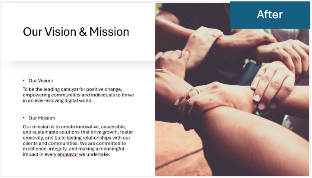 Stock Images in PowerPoint - how to enhance the slide design? - skillfine