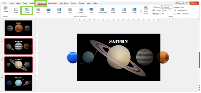 Morph Transition in PowerPoint - how to make presentations more dynamic? - skillfine