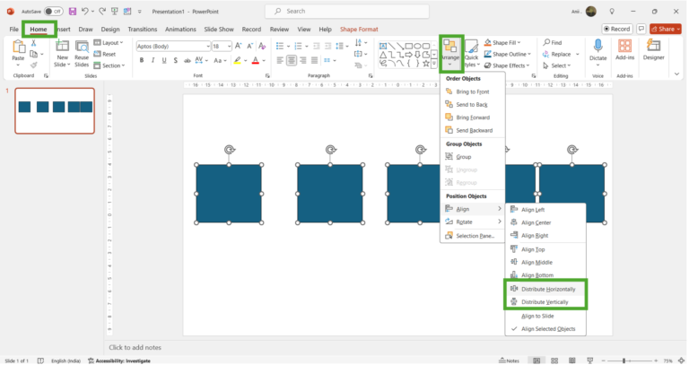 Arrange Objects in PowerPoint - how to ensure content is well-placed on ...