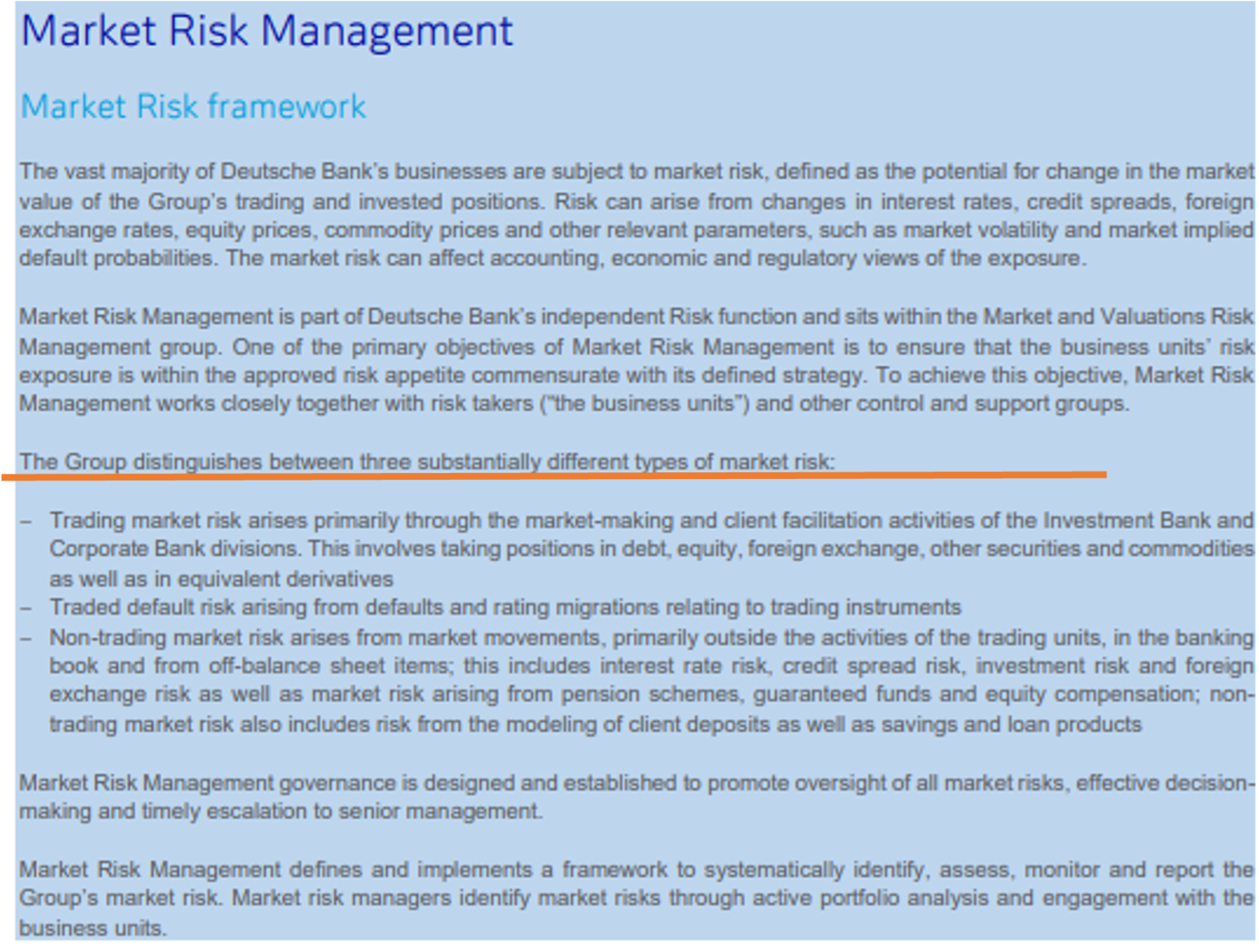 Market Risk Analysis - what factors could derail the business going ...