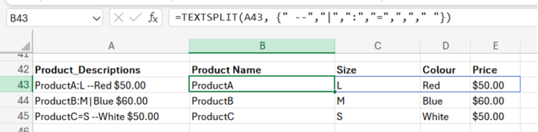TEXTSPLIT Function In Excel : A complete how to guide on splitting text ...