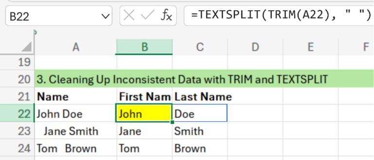 TEXTSPLIT Function In Excel : A complete how to guide on splitting text cells effectively ...